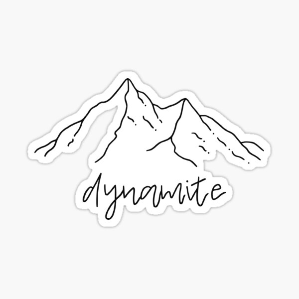 "dynamite sigrid line drawing" Sticker for Sale by Jsmoll | Redbubble