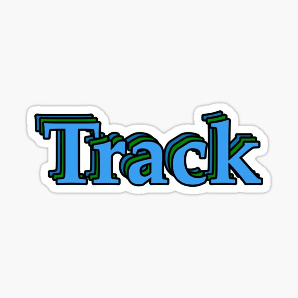 "Track" Sticker for Sale by camilletollett | Redbubble