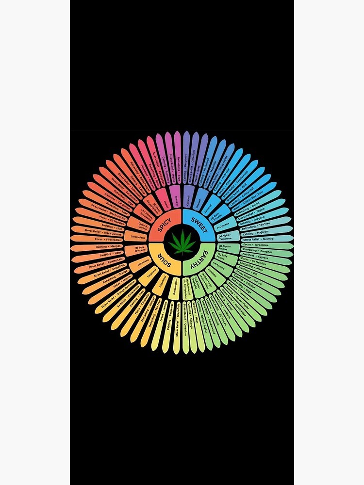 "Cannabis Terpene flavor wheel" Art Print for Sale by arcadianjones ...
