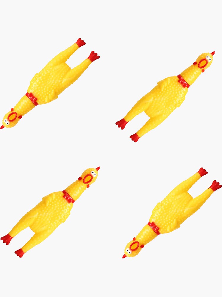 "rubber chicken" Sticker for Sale by DakotaGThompson | Redbubble