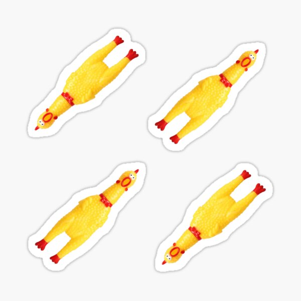 "rubber chicken" Sticker by DakotaGThompson | Redbubble