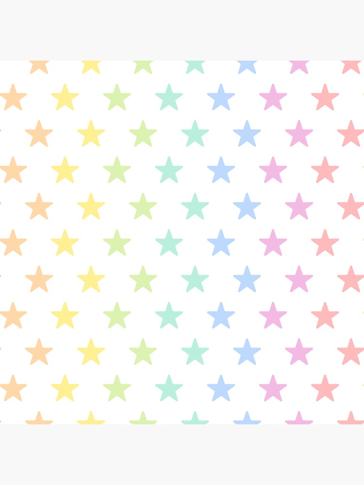 "Pastel Rainbow Stars " Sticker by newburyboutique | Redbubble