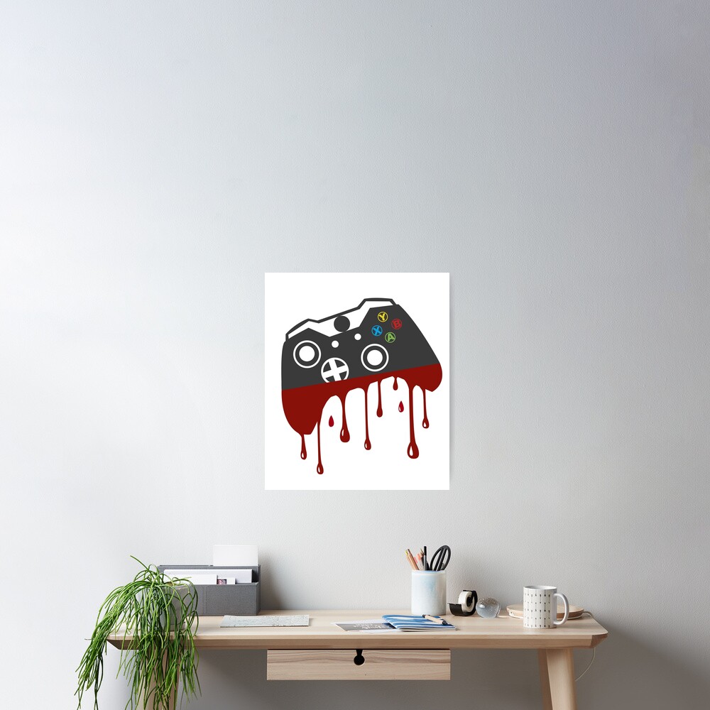 "Xbox controller dripping" Poster for Sale by AkraidaxDesign | Redbubble
