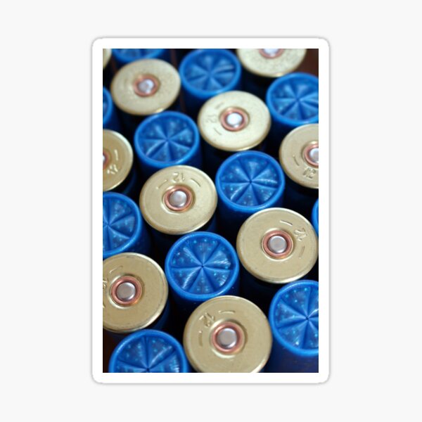 "Shotgun cartridges" Sticker for Sale by pinkal | Redbubble