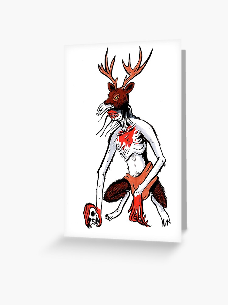"Wendigo" Greeting Card for Sale by blacksnowcomics | Redbubble