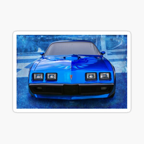 "Trans Am in Blue" Sticker by cars | Redbubble