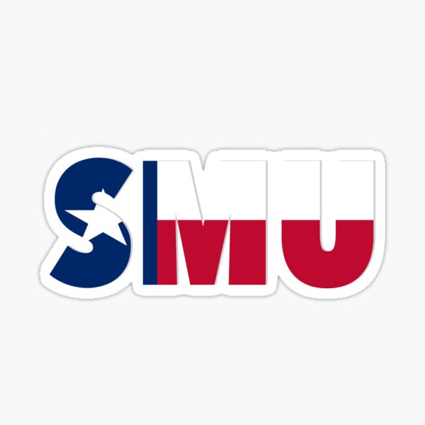 "SMU Texas Flag" Sticker for Sale by one-broke-kid | Redbubble