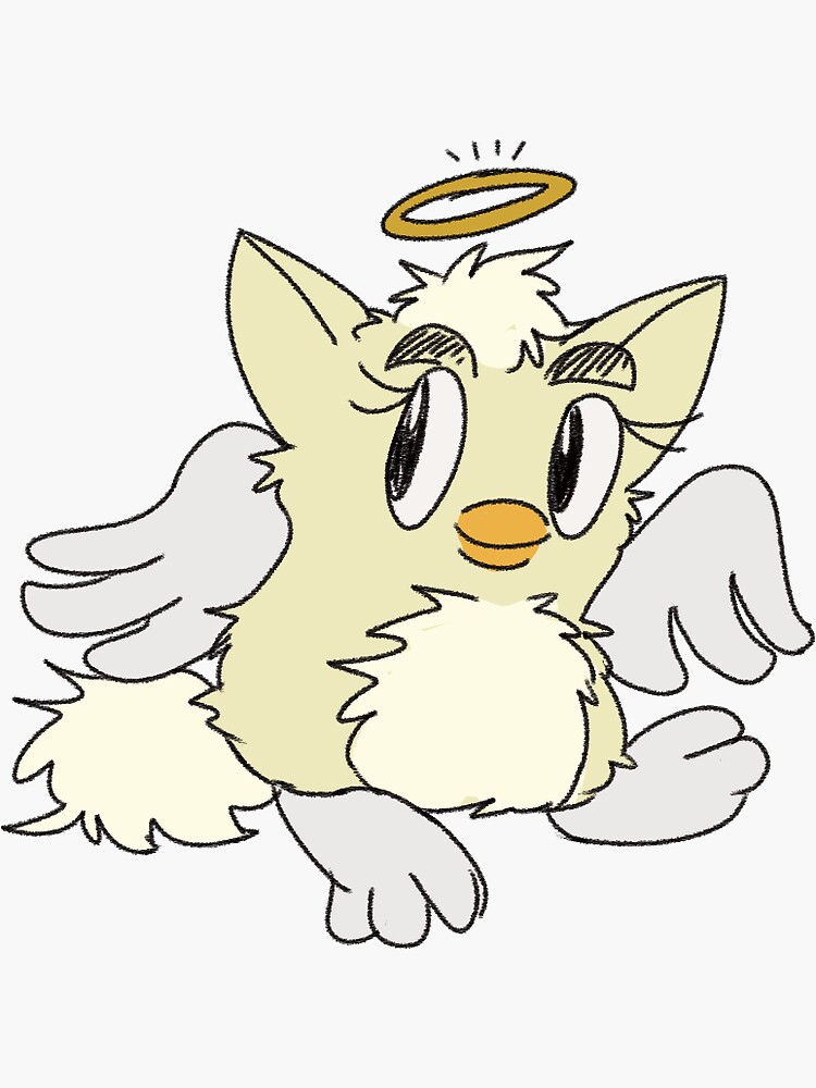 "Angel Furby" Sticker for Sale by yourpalgerommey | Redbubble
