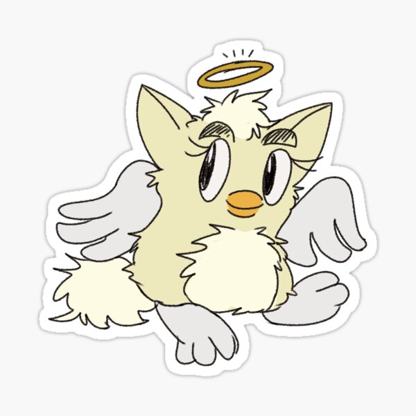 "Angel Furby" Sticker for Sale by yourpalgerommey | Redbubble