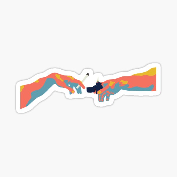 "Michelangelo joint" Sticker for Sale by savmedley | Redbubble