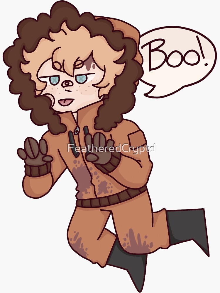 "Ghost Kenny sticker" Sticker for Sale by FeatheredCryptd | Redbubble