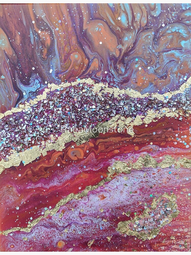 "Sun of Mars Abstract Painting" Poster for Sale by RaeaMoonstone ...