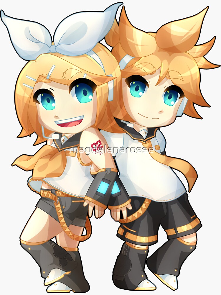 "Vocaloid Kagamine Rin and Len" Sticker for Sale by magdalenarosee ...