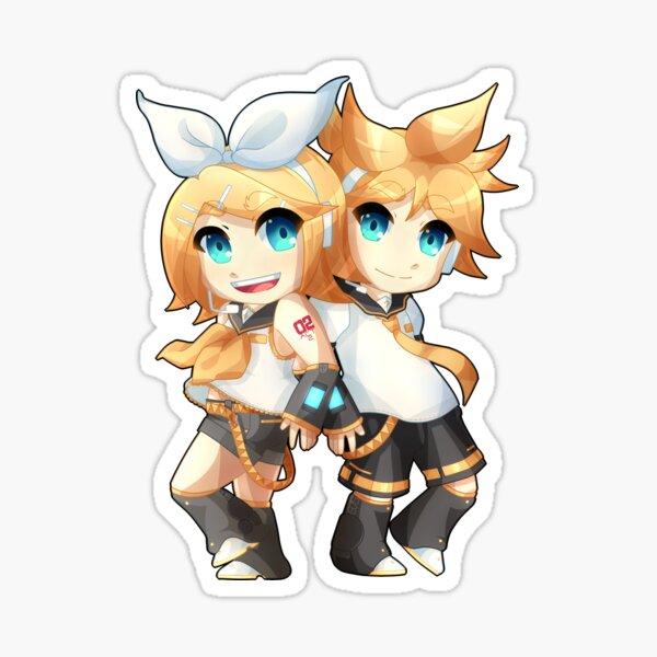 "Vocaloid Kagamine Rin and Len" Sticker for Sale by magdalenarosee ...