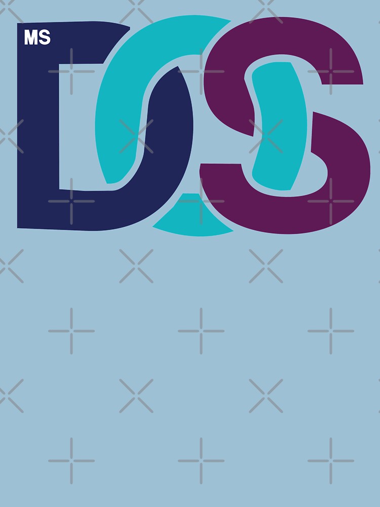 "Vintage Microsoft MS-DOS logo" Essential T-Shirtundefined by AudGab ...