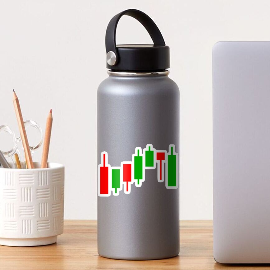 "Trading Chart Candlestick Pattern" Sticker for Sale by ELKaito | Redbubble