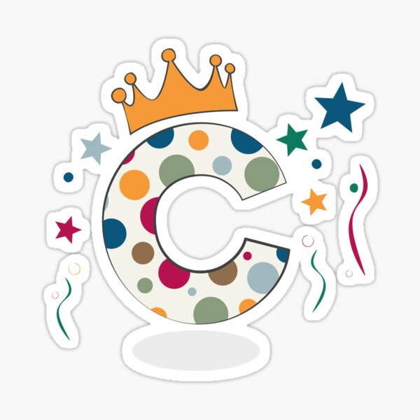 "Letter "C"" Sticker by rocadisseny | Redbubble