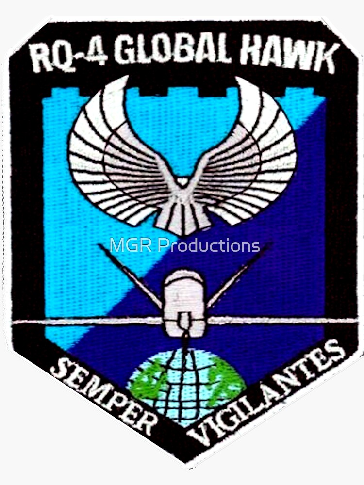"RQ-4 Global Hawk Patch" Sticker for Sale by Quatrosales | Redbubble