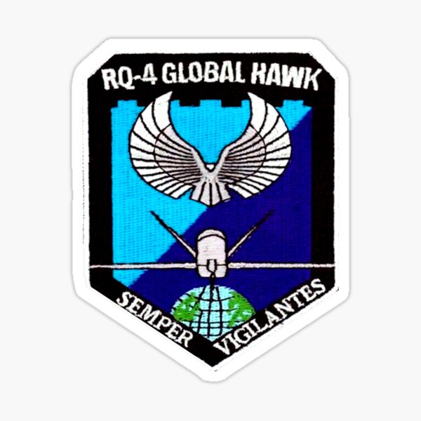 "RQ-4 Global Hawk Patch" Sticker for Sale by Quatrosales | Redbubble