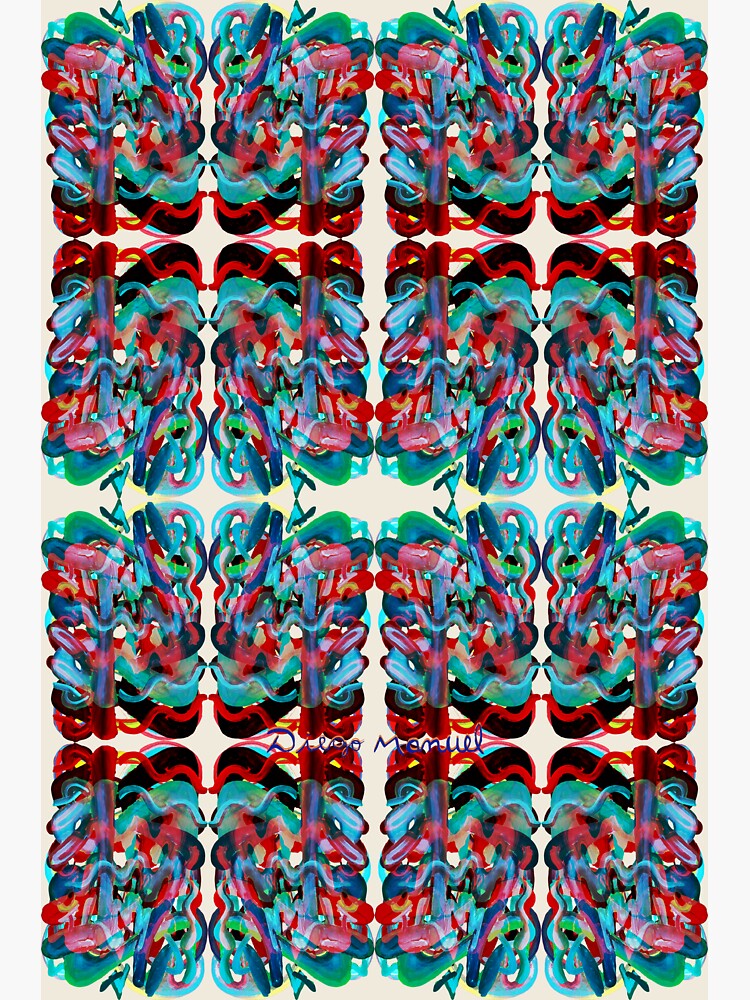 "Shapes rays eyes and 4 3d" Sticker by diegomanuel | Redbubble