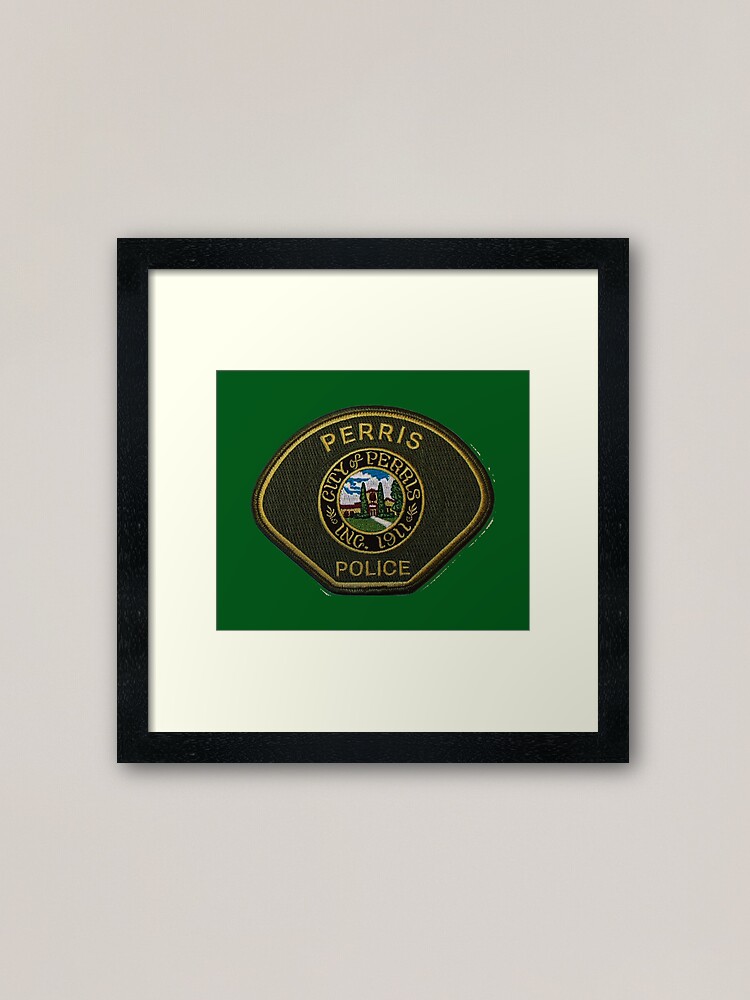 "Perris Police Department" Framed Art Print for Sale by lawrencebaird ...