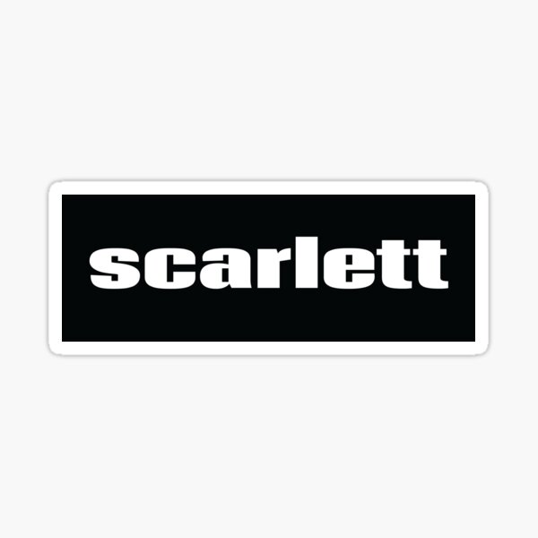 Scarlett Name Stickers | Redbubble