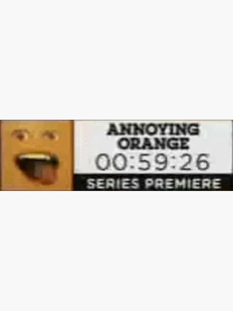 "annoying orange series premiere" Sticker for Sale by areety | Redbubble