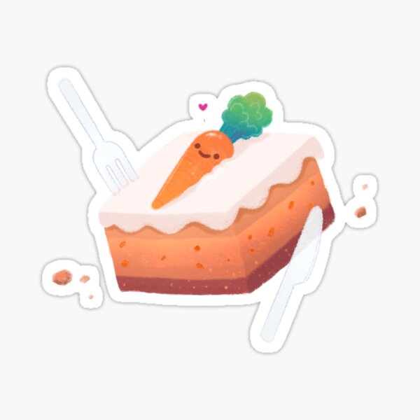 "Carrot Cake" Sticker by leafhug | Redbubble