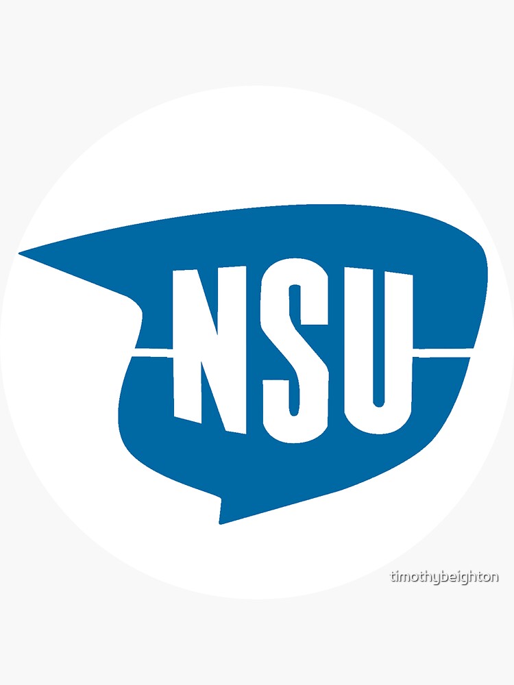"NSU 'right sided'," Sticker by timothybeighton | Redbubble