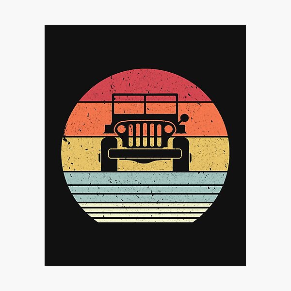 "Off Road print. Retro Style 4X4 graphic" Photographic Print for Sale ...