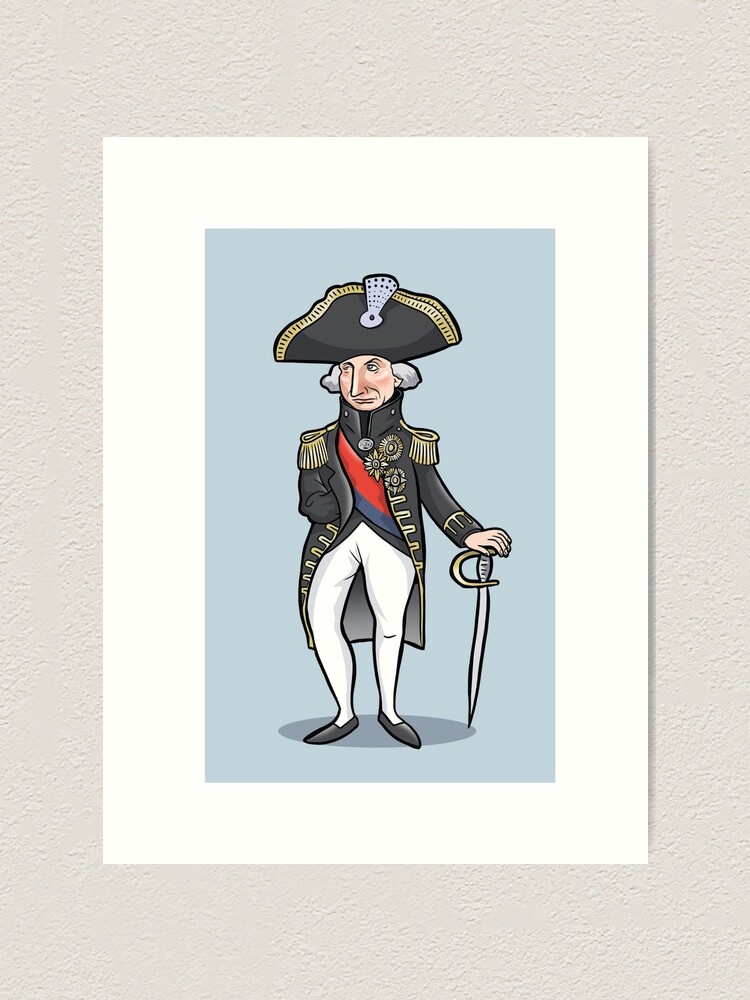 "Horatio Nelson, 1st Viscount Nelson" Art Print by MacKaycartoons ...