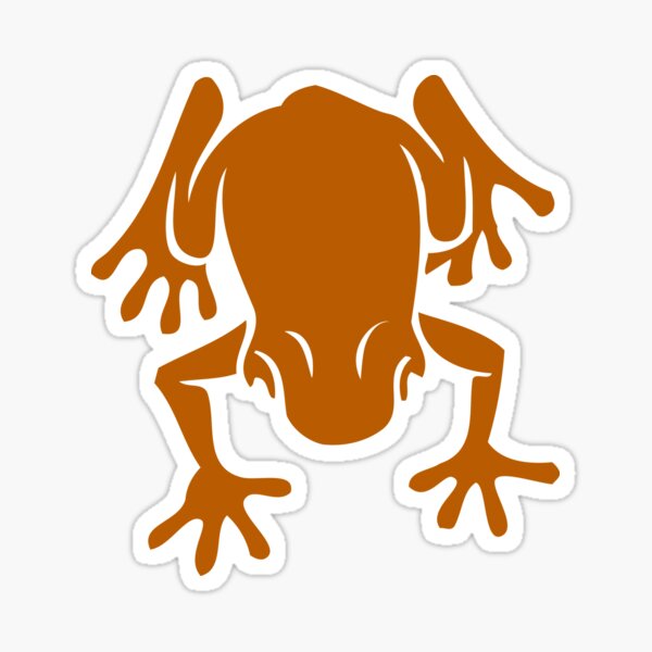 "Orange Frog" Sticker for Sale by a-roderick | Redbubble