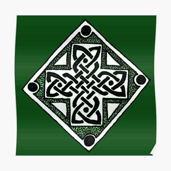 "Kreuzungs-keltischer Knoten" Poster von helixtinker | Redbubble