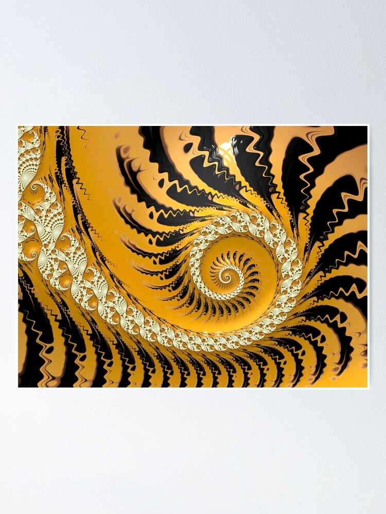 "Attractive Golden Spiral" Poster by fineart2017 | Redbubble