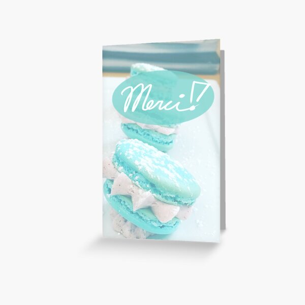 "Merci Macarons" Greeting Card for Sale by MoreTeaMortie | Redbubble