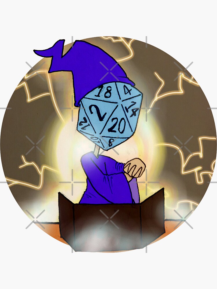 "Inktober 2019: Dice-Boy" Sticker for Sale by lz-art | Redbubble
