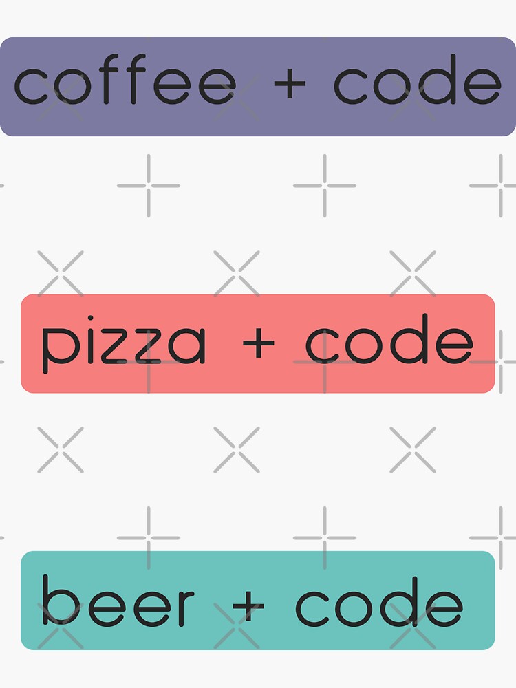 "code sticker set" Sticker by FunnyGrief | Redbubble