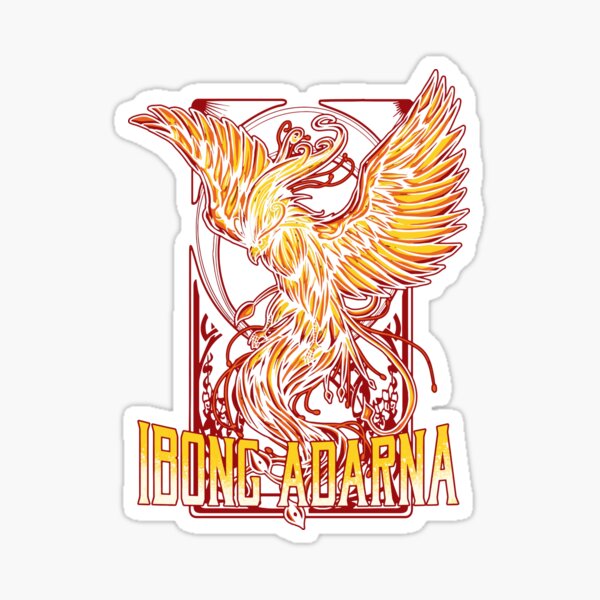 Pegatina for Sale con la obra «Camiseta filipina Ibong Adarna Criatura ...