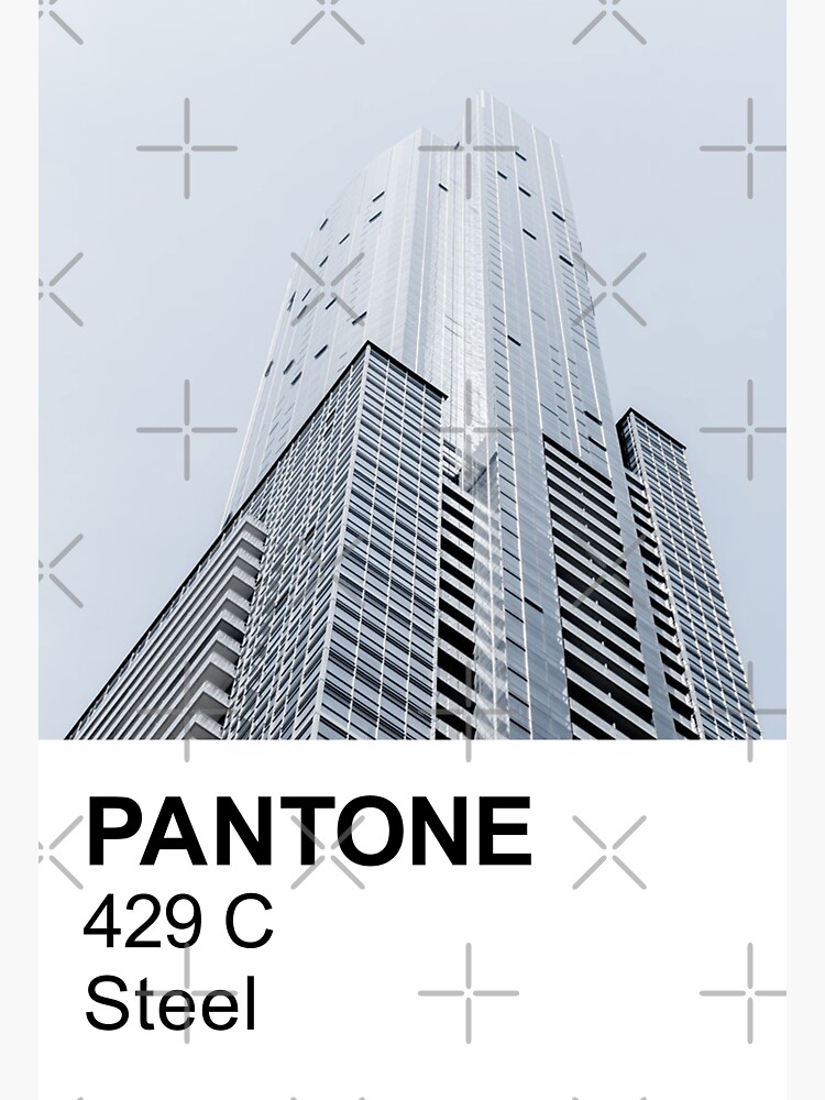 "Pantone Swatch Skyscraper" Sticker for Sale by dlpalmer | Redbubble