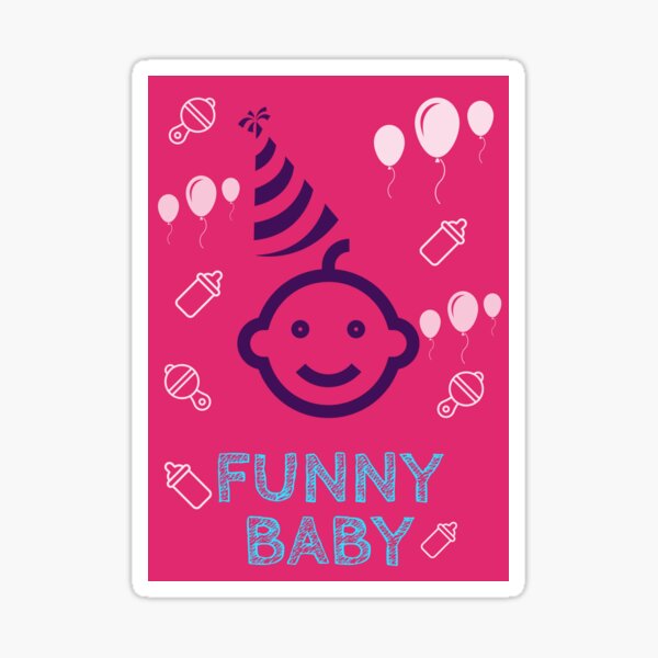 "funny baby" Sticker for Sale by asmanwr | Redbubble