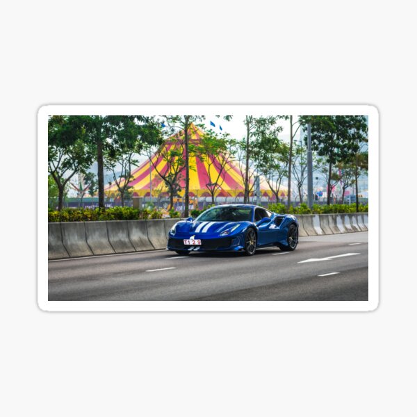 "Ferrari 488 Pista " Sticker by ricoliu | Redbubble