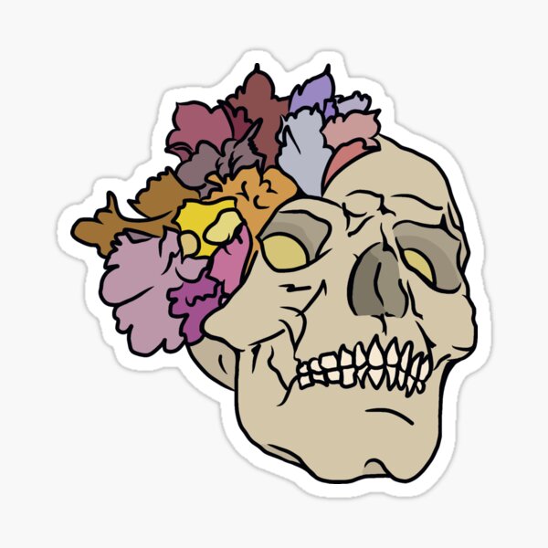 "Floral Dead (Colour)" Sticker for Sale by Jacko-2026 | Redbubble