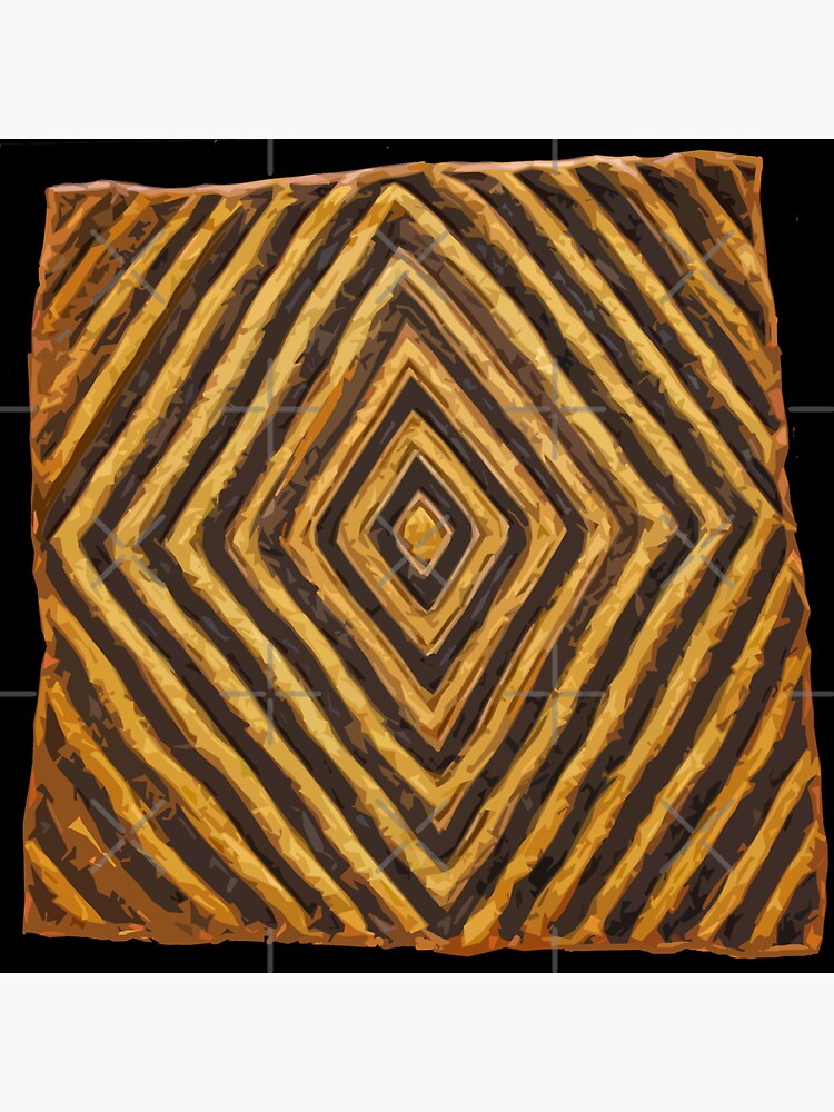 "African Tribal BaKuba Diamond" Sticker for Sale by Esprit-Mystique ...