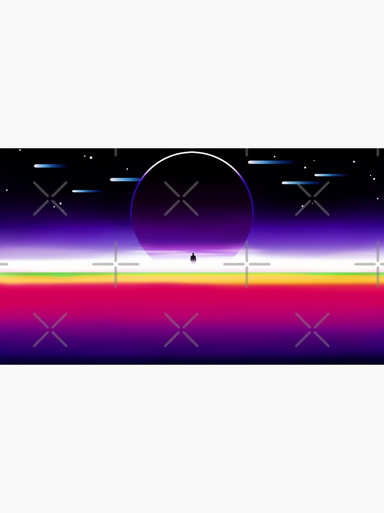 "Vaporwave Landscape" Sticker for Sale by Leksal | Redbubble