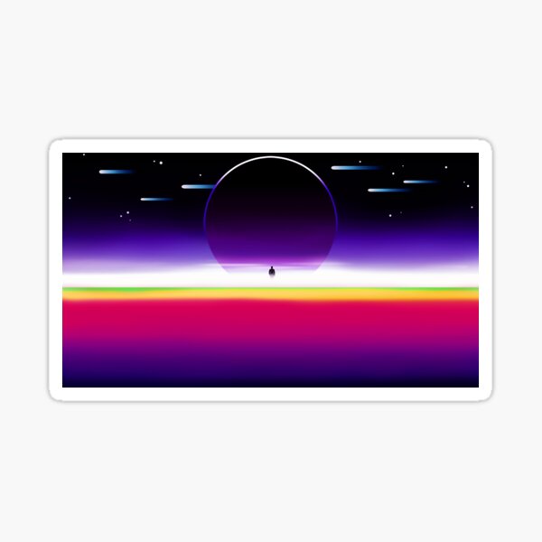 "Vaporwave Landscape" Sticker for Sale by Leksal | Redbubble