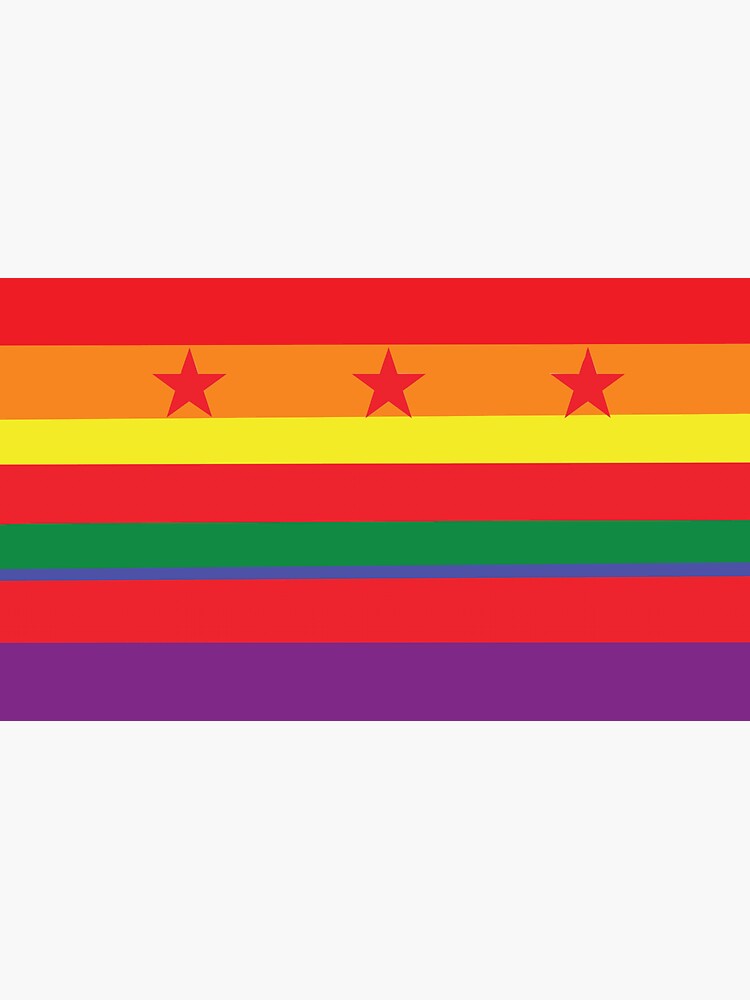 "dc pride flag" Sticker for Sale by fantastic-fear | Redbubble