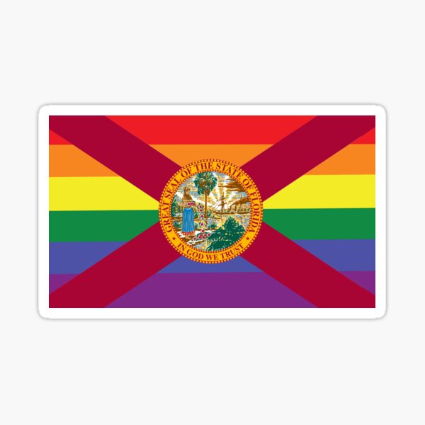 "florida pride flag" Sticker for Sale by fantastic-fear | Redbubble