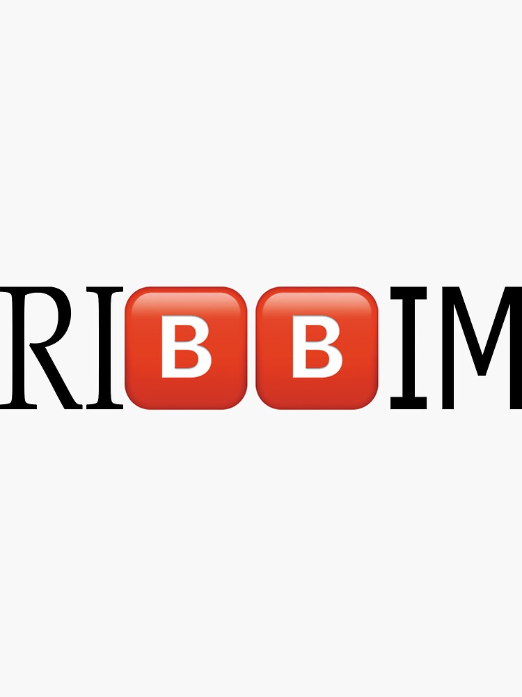"Ribbim" Sticker by DJBlueDaPest | Redbubble