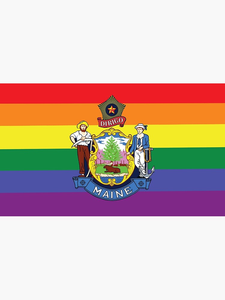 "maine pride flag" Poster by fantastic-fear | Redbubble
