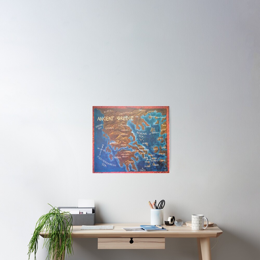 "Map of Ancient Greece" Poster for Sale by brusling | Redbubble